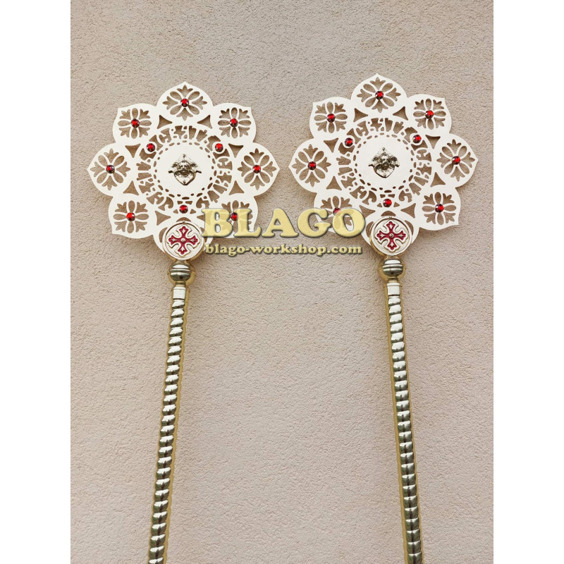 Liturgical fan (ripidion), 30х160 cm