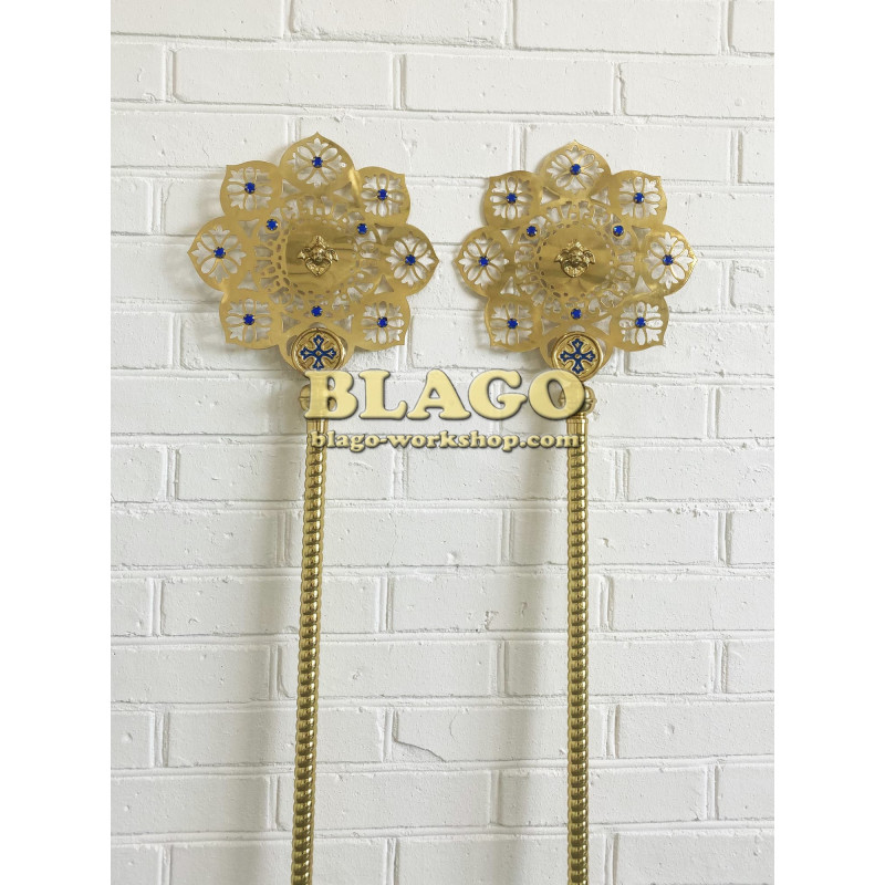 Liturgical fan (ripidion), 30х160 cm