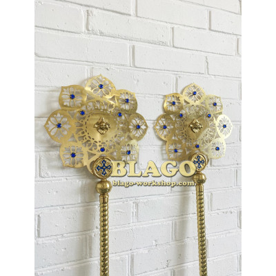 Liturgical fan (ripidion), 30х160 cm